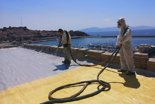 Ξεκίνησε η υγρομόνωση του δώματος των κτηρίων του Διοικητηρίου ...